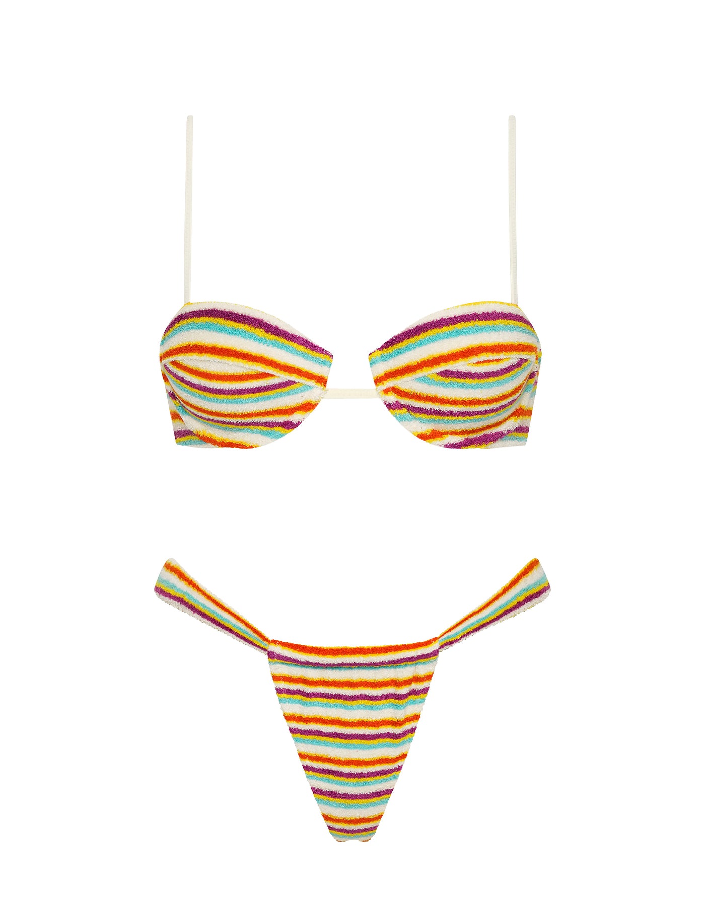 PALMA BONN Terry Towelling Balconette Bikini Set – Triangl