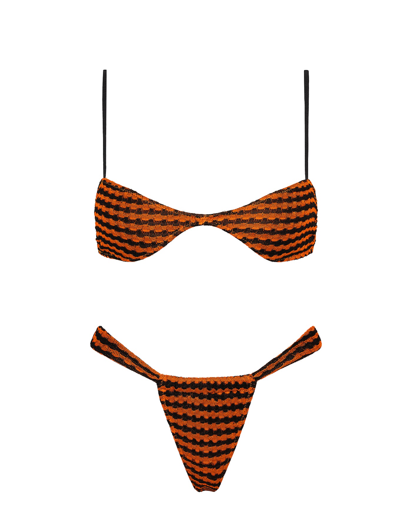 STELL TIGI Crochet Scoop Crop Bikini Set – Triangl