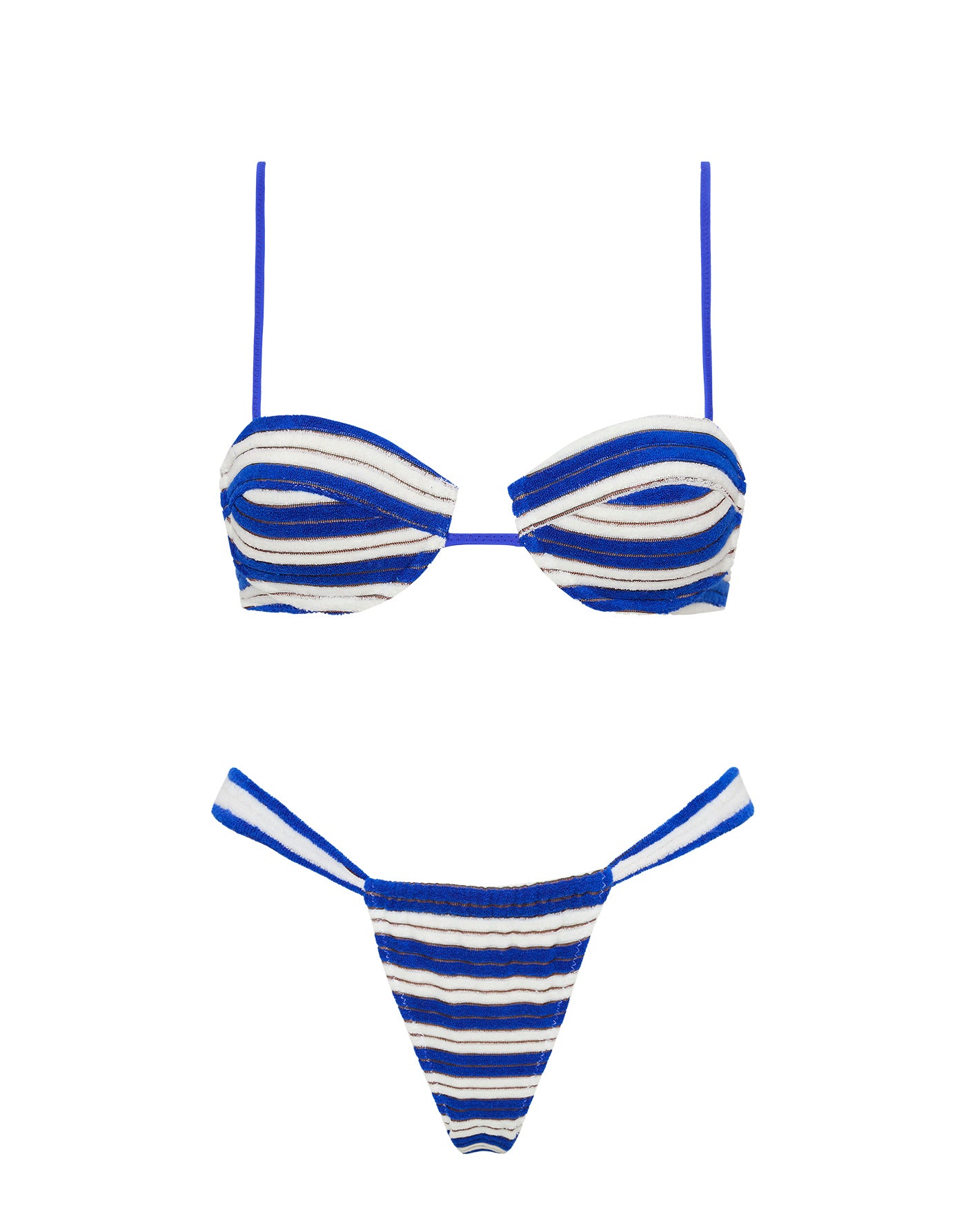 PALMA JOLY Terry Towelling Balconette Bikini Set – Triangl